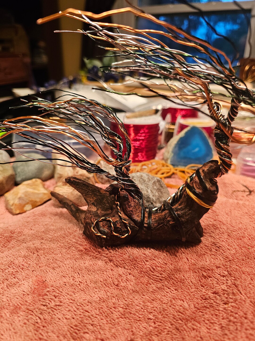 Windswept Tree on a Piece of Driftwood - Etsy