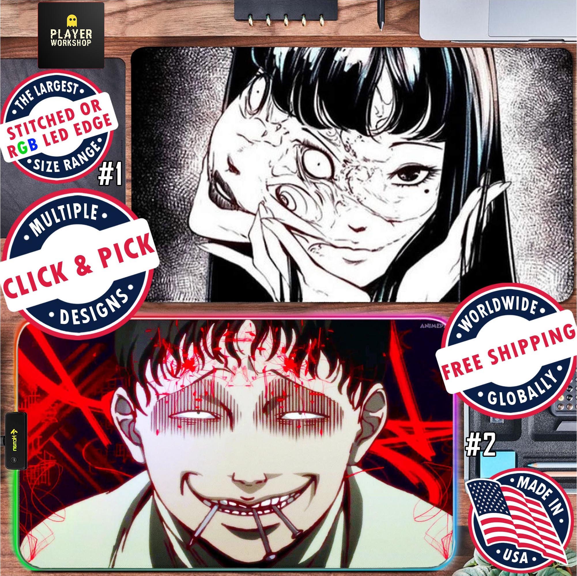 Tomie Mouse Pad Maniac Horror Manga Desk Mat Japanese Landscape Gift ...