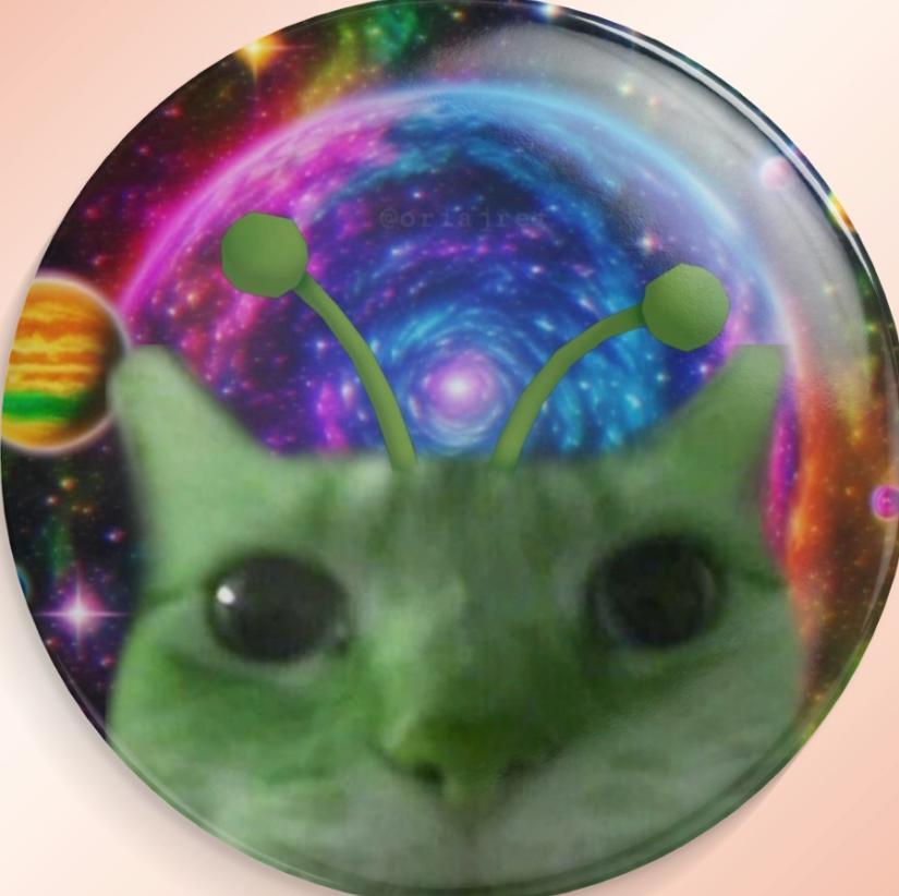 PREORDER Alien Cat Pin Set - Etsy