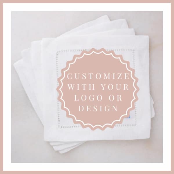Custom Logo Cocktail Napkins - Etsy