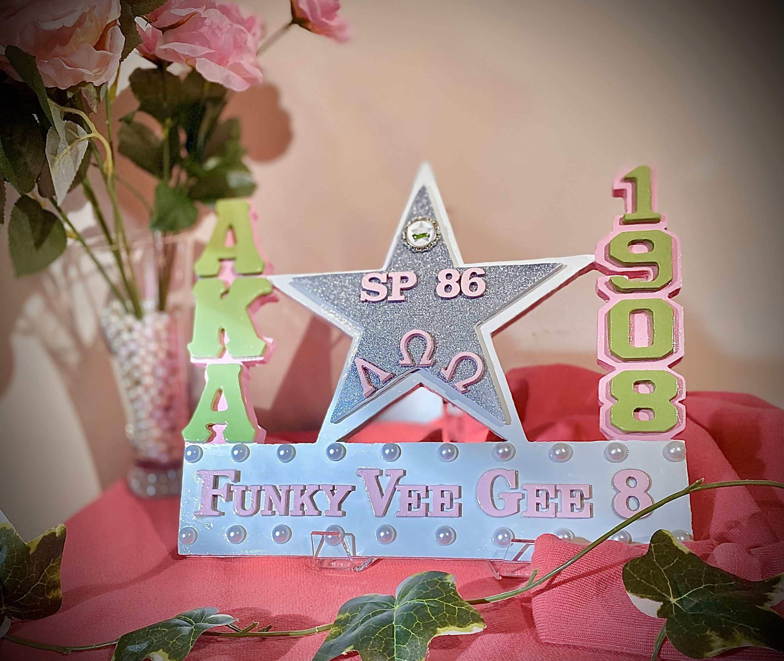 25 Year Silver Star alpha Kappa Alpha - Etsy