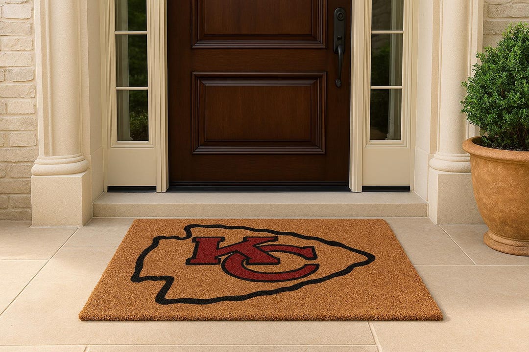 KC Chiefs Door Mat (color Print) - 16 X 24 - Etsy