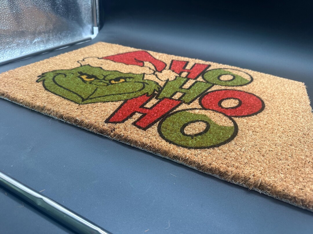 Christmas Grinch Door Mat - 16 X 24 - Etsy