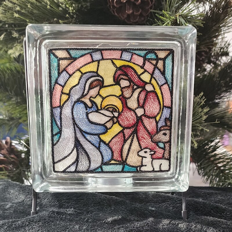 Glass Nativity - Etsy