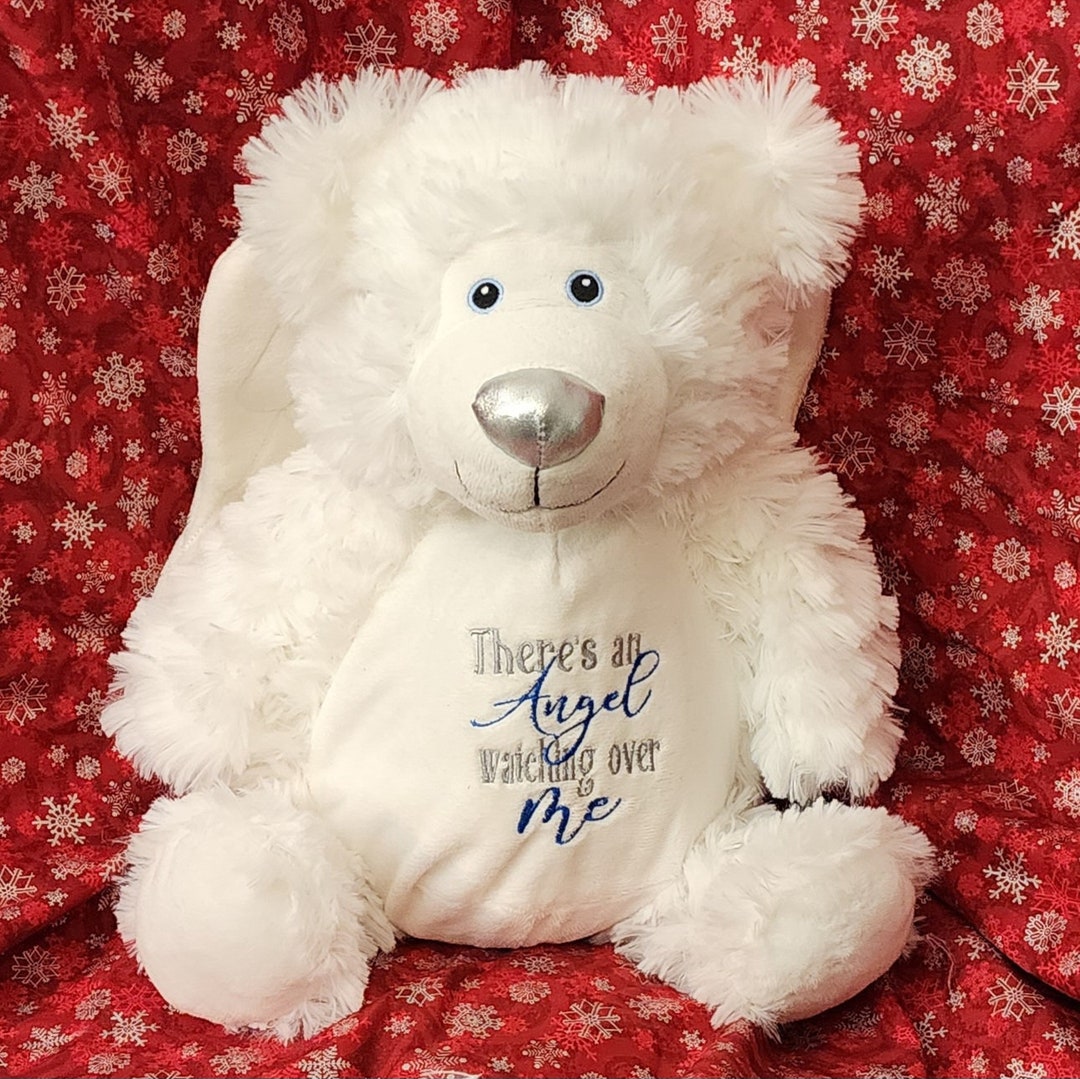 Angel Watching Over Me Bear - Memorial Sympathy Gift, Personalized ...
