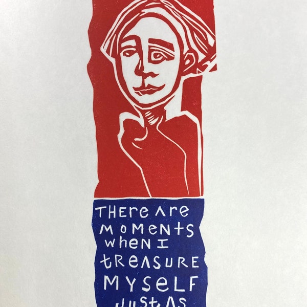 Linocut Portrait - Etsy