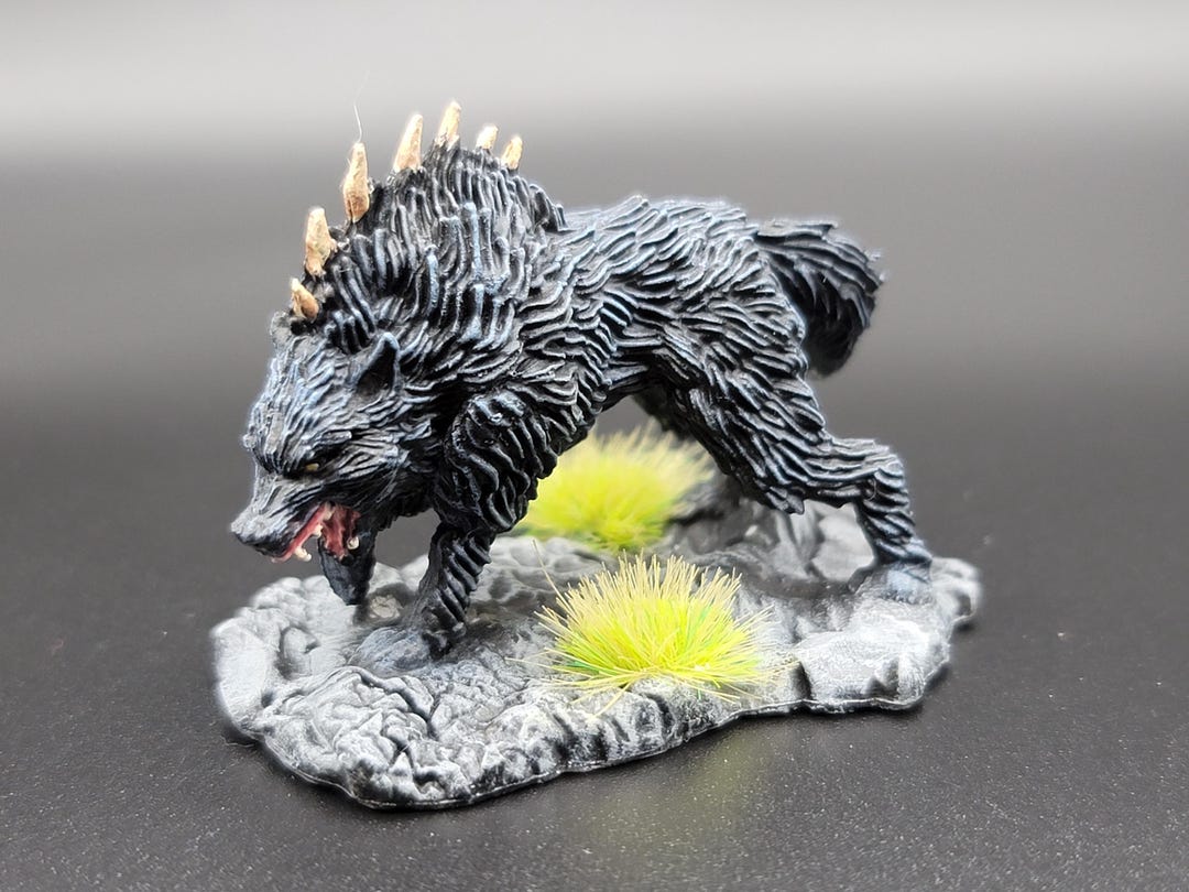 Mini Dire Wolf Figure - Etsy