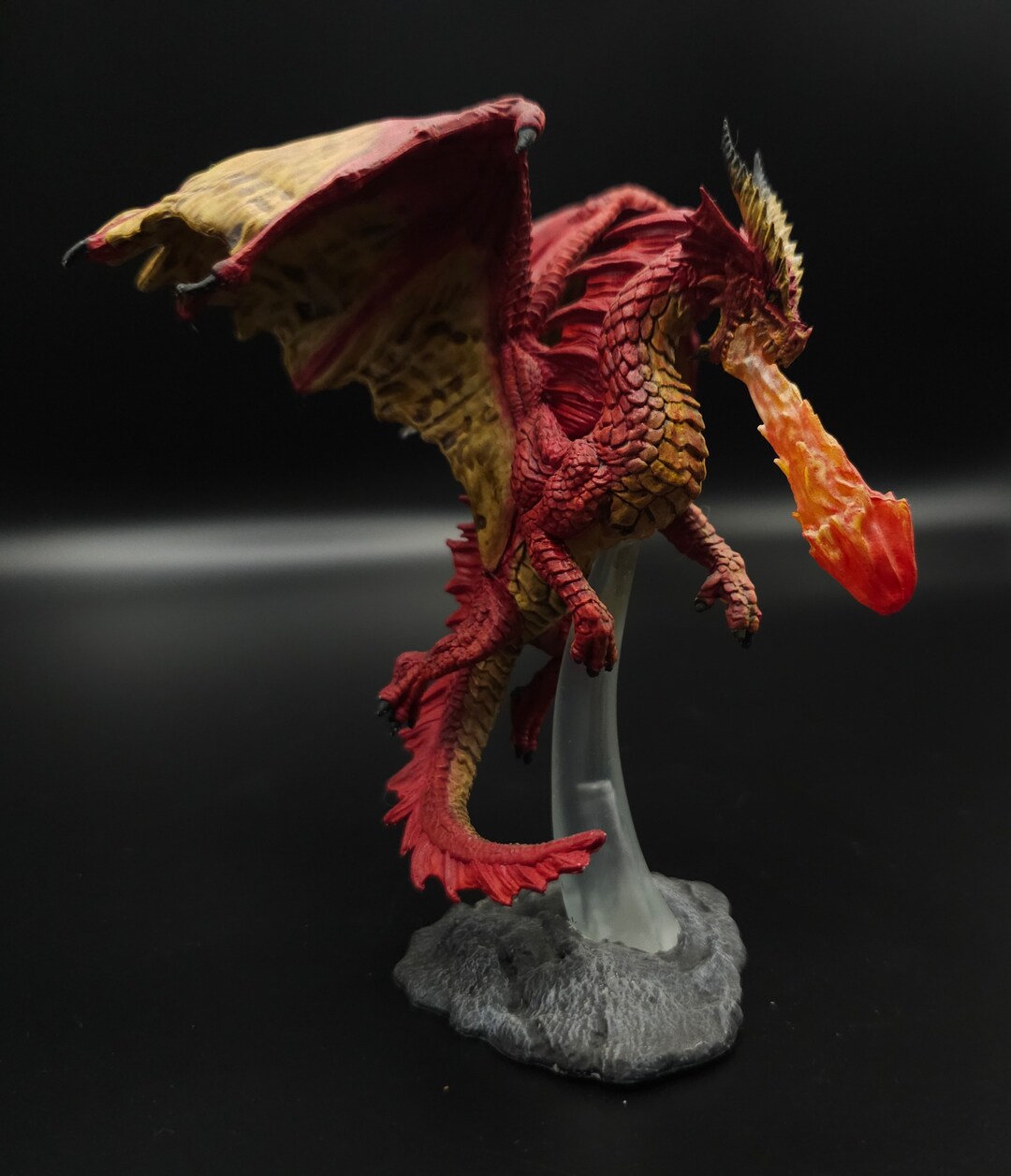 Hand Painted Red Dragon - Etsy