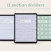 12-tab Digital Notebook for Goodnotes and Notability | Digital Notes ...