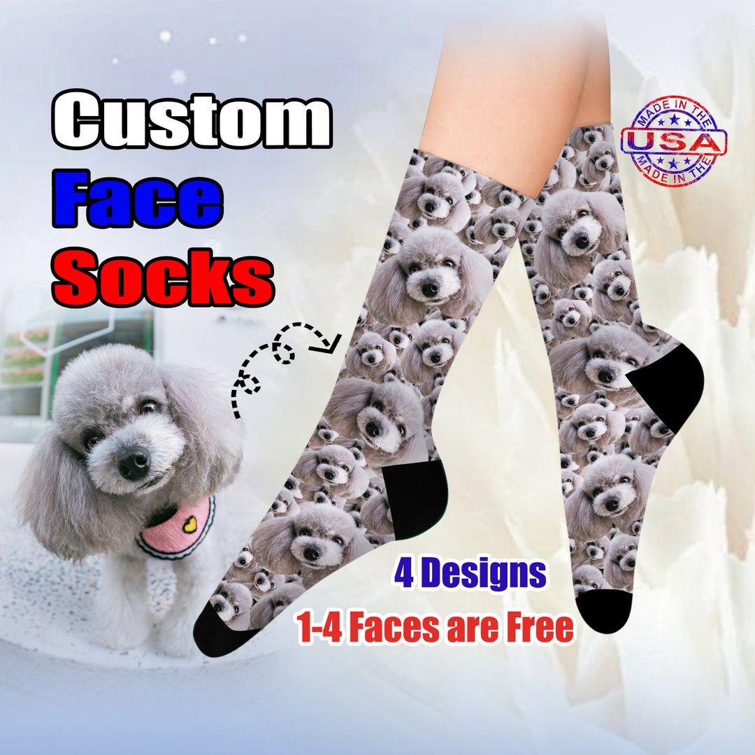 Custom Face Socks,custom Photo Sock,custom Socks, Crazy Faces Socks ...
