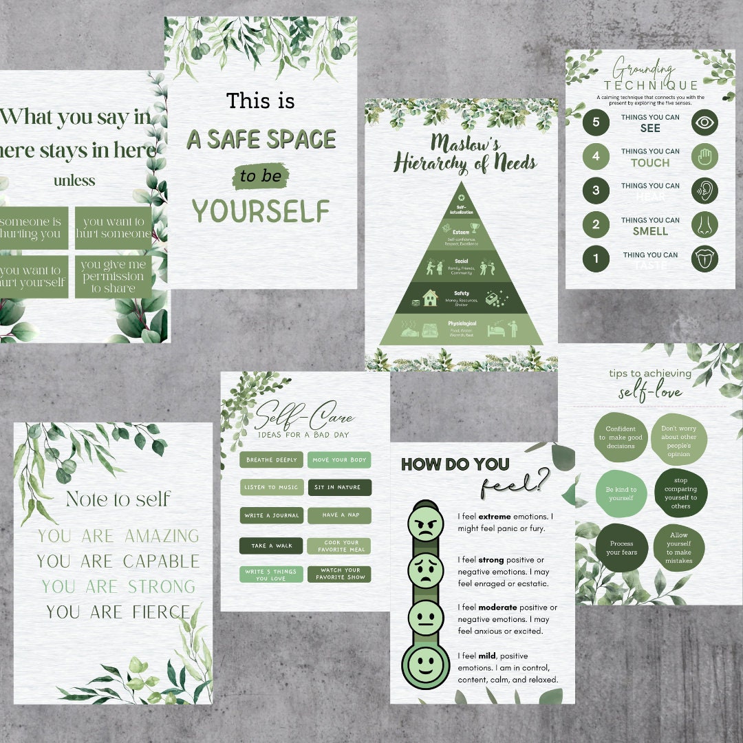 Mental Health Poster, Office Posters, Counseling Posters, Therapist ...