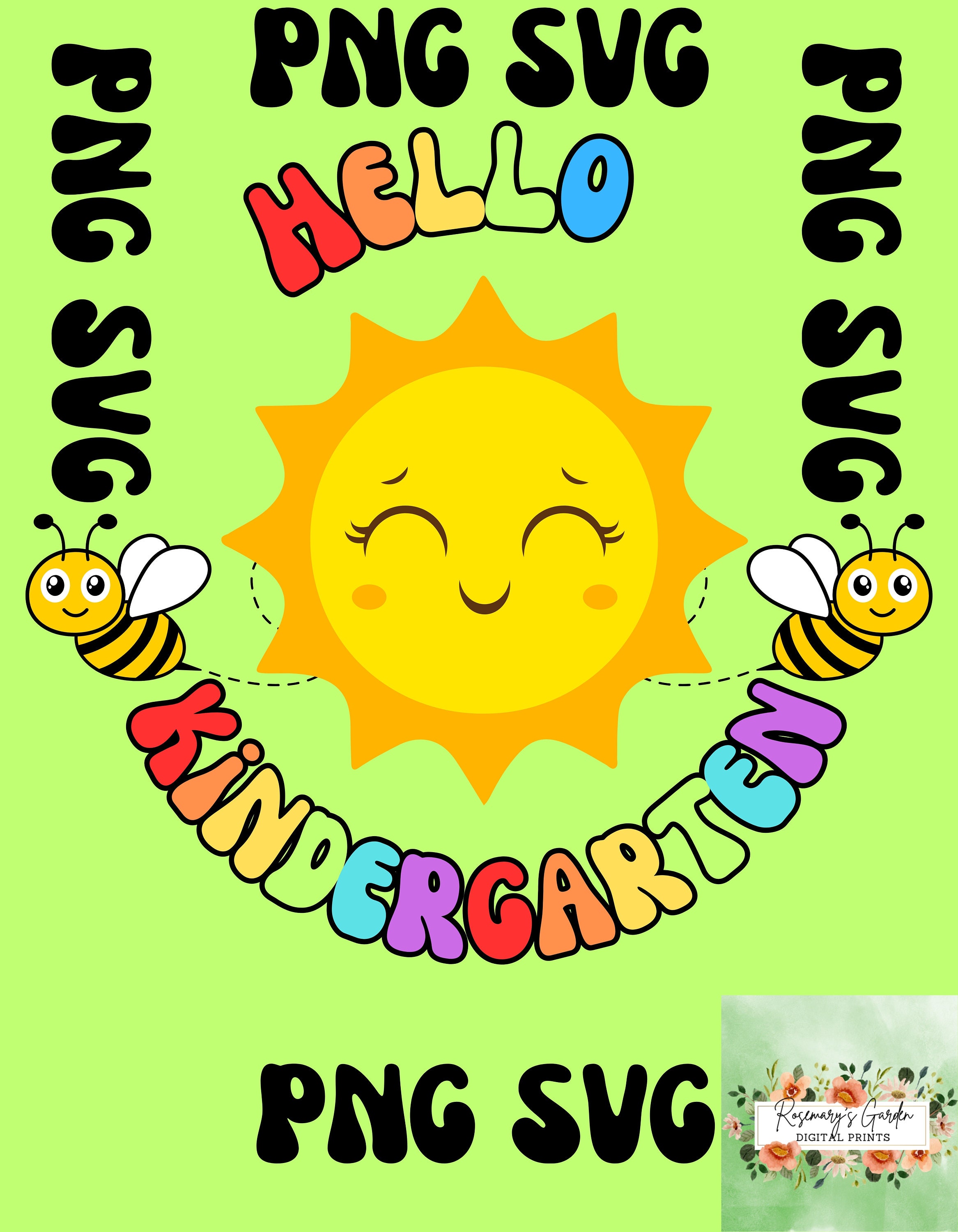 Hello School, Prek, Kindergarten, First, Second, Third, Fourth, Fifth ...