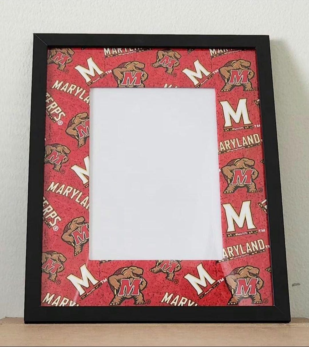 University of Maryland Terps Picture Frame Mat: 8x10 Fabric-wrapped ...