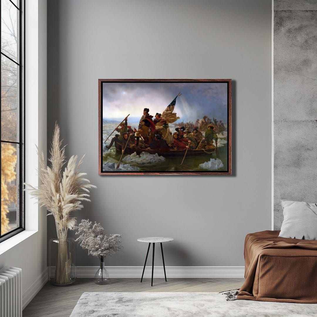 Washington Crossing the Delaware, Canvas Wall Art, Modern Canvas Wall ...