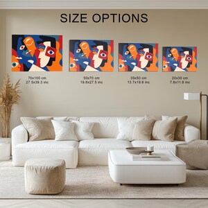 Picasso Style Abstract Human Faces Canvas Wall Art, Canvas Room Decor ...
