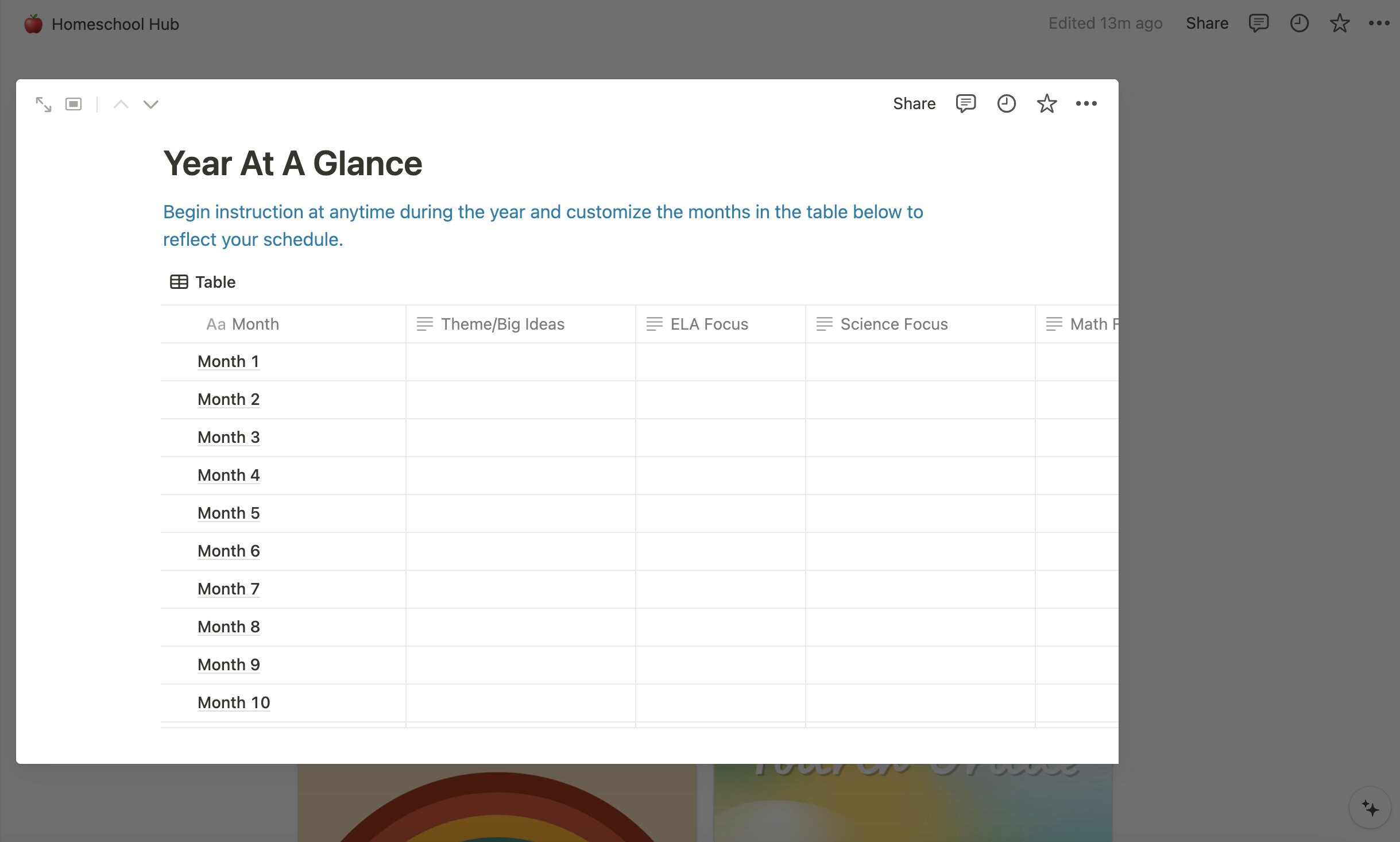 Colorful Homeschool Notion Template for Planning and Organization - Etsy