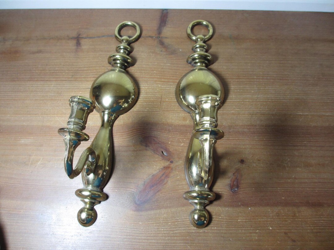Syroco Pair Gold Plastic Sconces, Wall Decor 036HD - Etsy