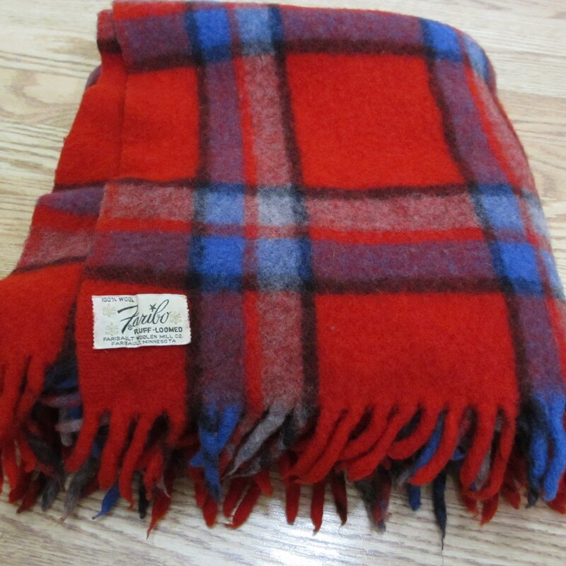 Plaid Wool Throw - Etsy