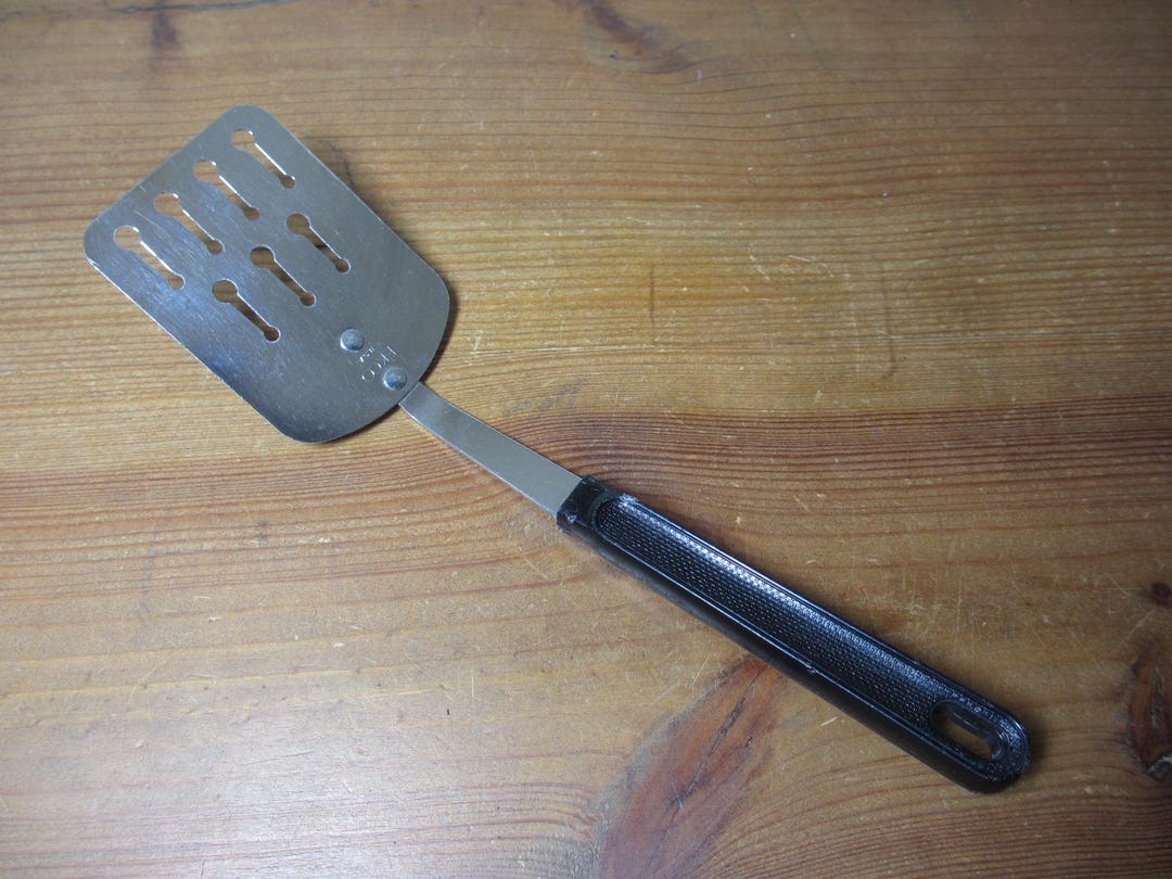 Ekco Small Slotted Spatula With Black Handle, As-is 010UT - Etsy