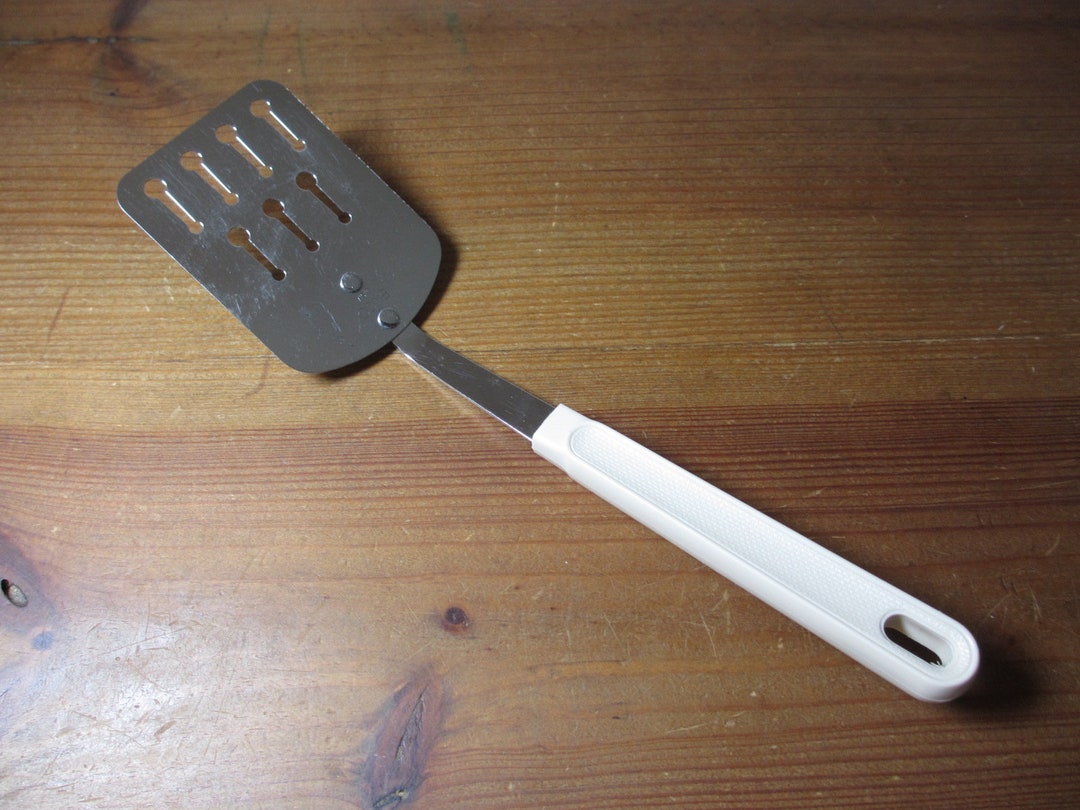 Ekco Small Slotted Spatula With Beige Handle 003UT - Etsy
