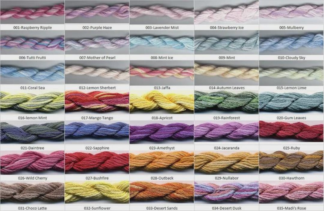 Dinky Dyes Hand-dyed Silk Floss, Destash, NOS 320FL - Etsy