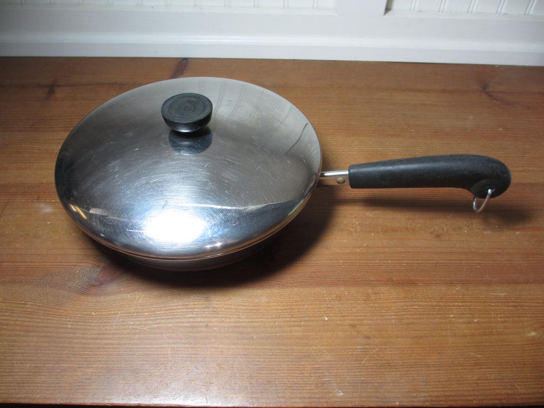 Revere Ware 9 Frying Pan With Lid, Copper Bottom, Rome, NY 128KT - Etsy