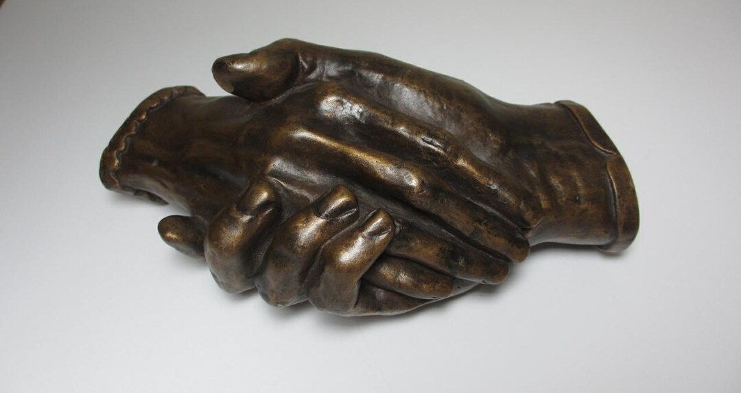 Vintage MMA Salvador Dali Hand Sculpture, Handshake, Friendship ...