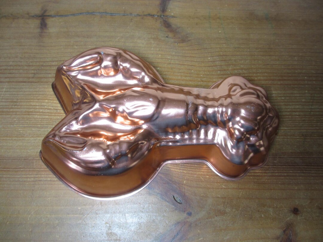Vintage Lobster Gelatin Mold, Anodized Copper 037HD - Etsy