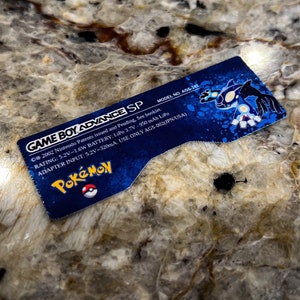 Gameboy Advance SP & Anbernic RG35XXSP Back Labels - Etsy
