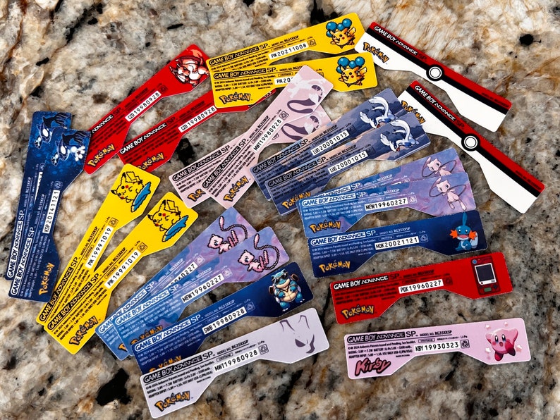 Gameboy Advance SP & Anbernic RG35XXSP Back Labels - Etsy Australia