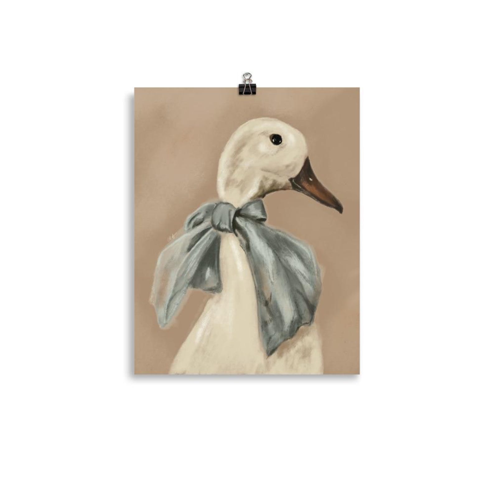 Goose Nursery Print: Oil Pastel Art, Vintage Style - Etsy