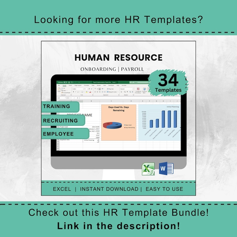 Employee Skills Matrix Excel HR Management Template Performance Tool ...