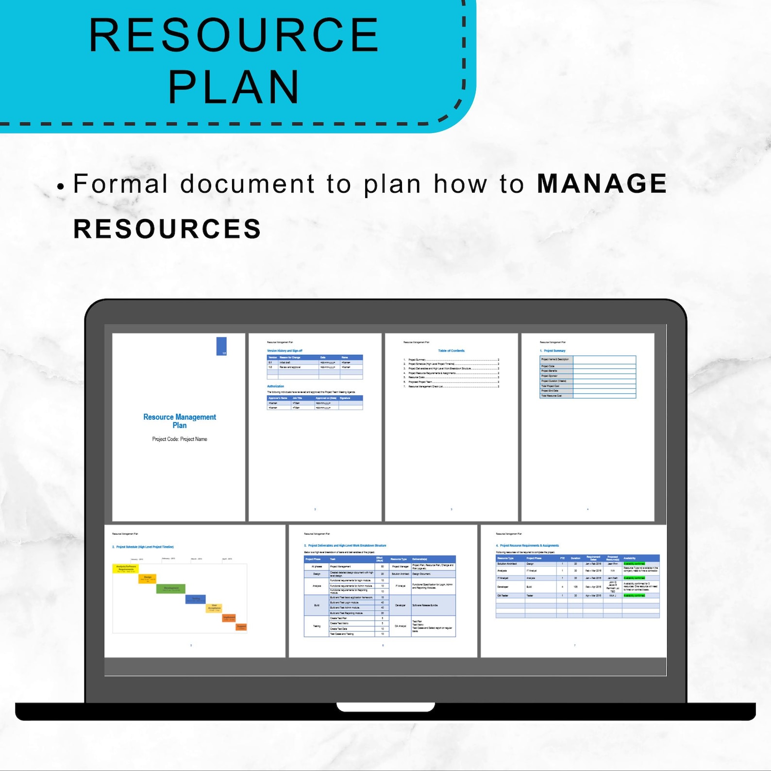 Resource Capacity Planning Templates for Team Management, Stakeholder ...