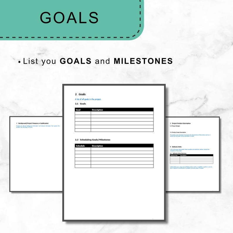 Project Charter Template Word Editable Business Planning Goals Delivery ...
