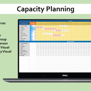 Capacity Planning Excel Templates Resource Planning Resource Matrix - Etsy