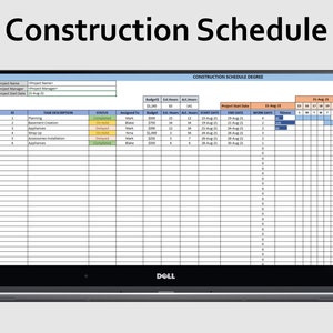 Gantt Chart Template, Project Tracker Excel, Project Timeline, Gantt ...