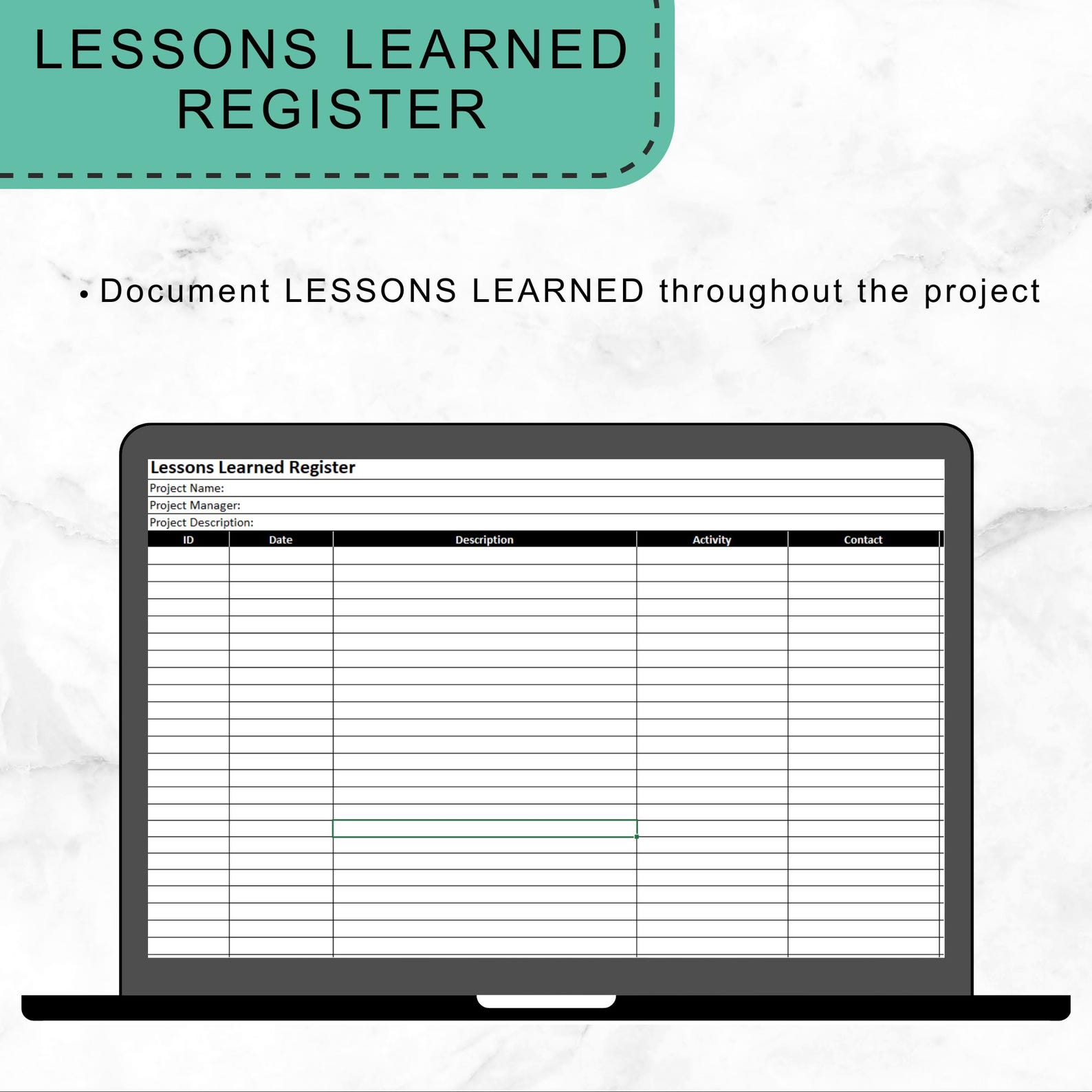 Lessons Learned Templates for Corrective Actions, Project Lessons ...