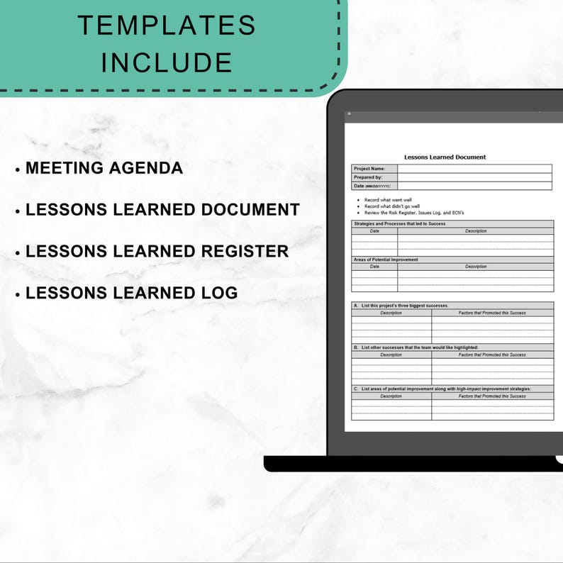 Lessons Learned Templates for Corrective Actions, Project Lessons ...