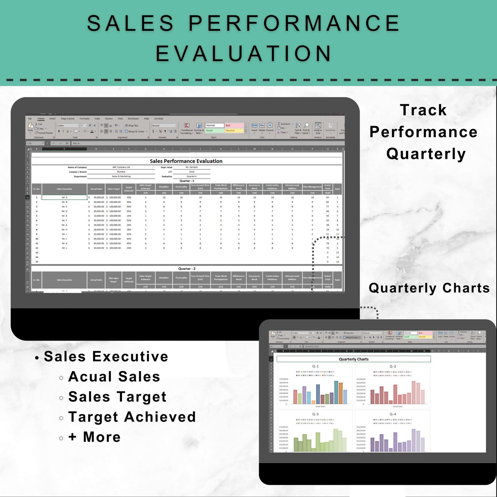 Sales Management Templates for Client Tracker, Lead Tracker, Sales ...