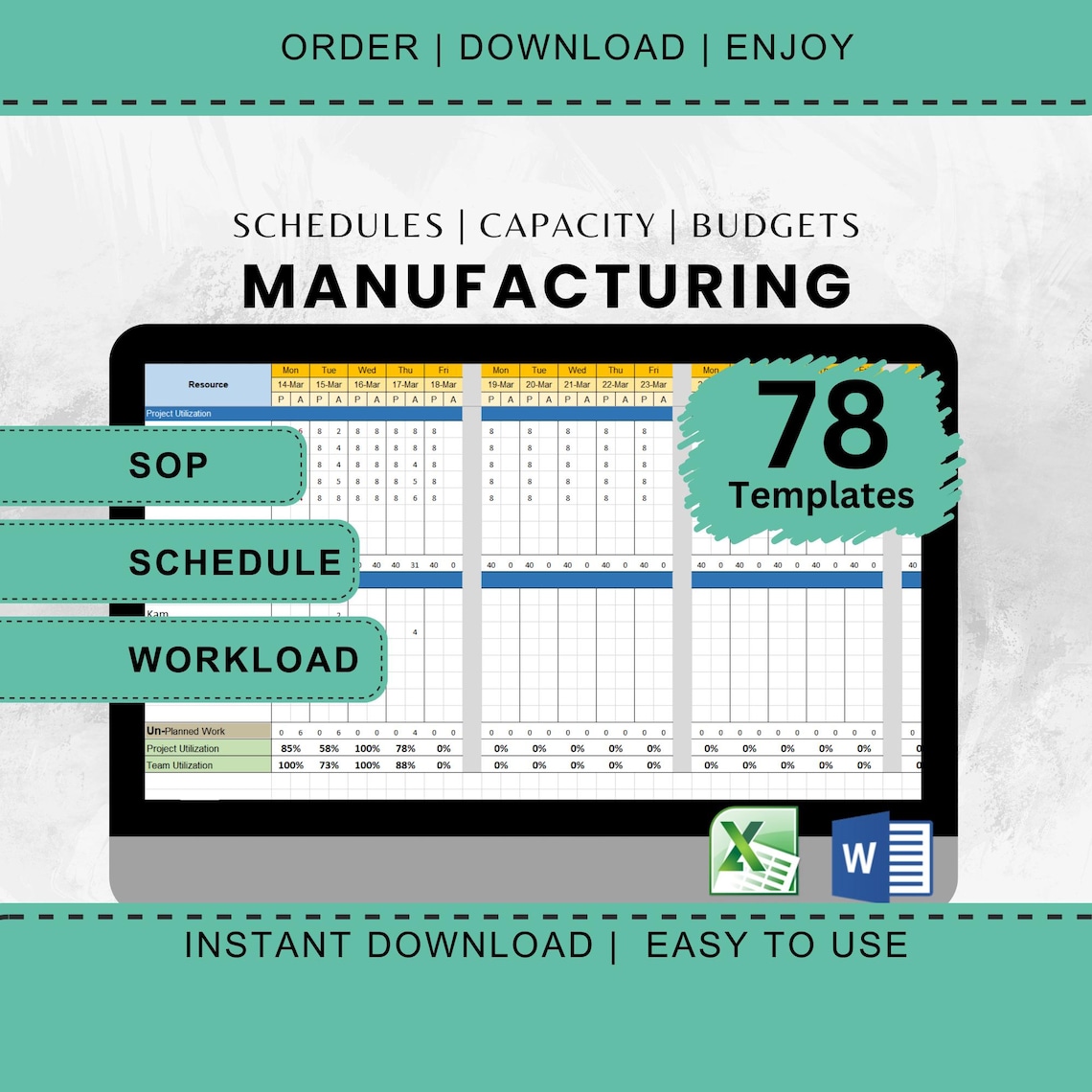 Manufacturing Templates Excel Manufacturing Production Inventory ...