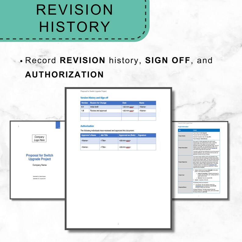 Project Outline Template for Project Initiation, Project Brief Summary ...