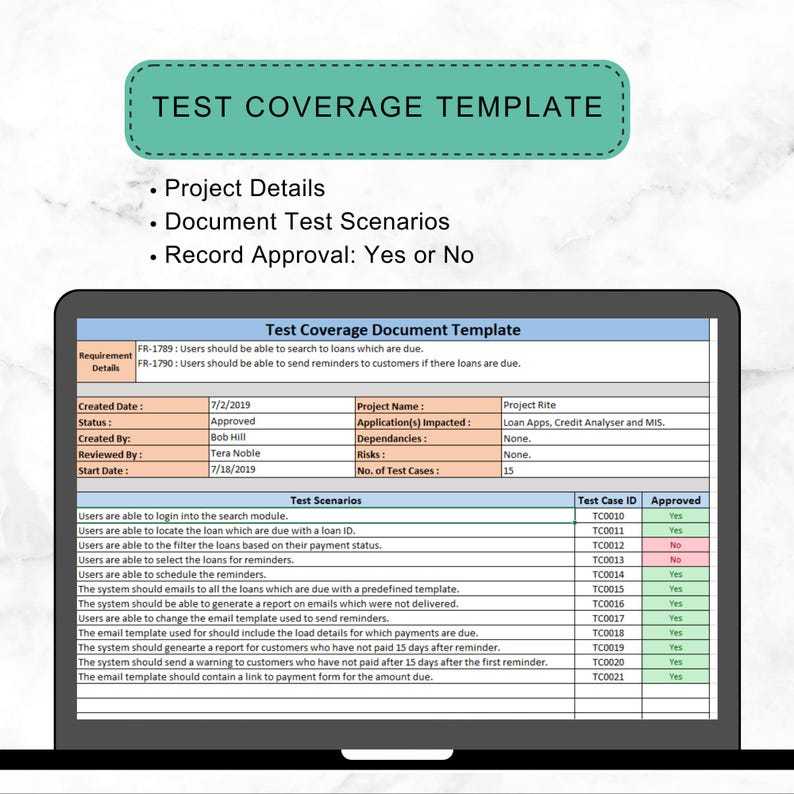 Project Execution Template Excel Bundle Requirements Traceability ...