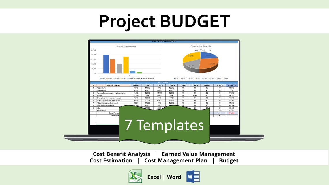 Project Budgeting Templates for Cost Benefit Analysis and Project Cost ...