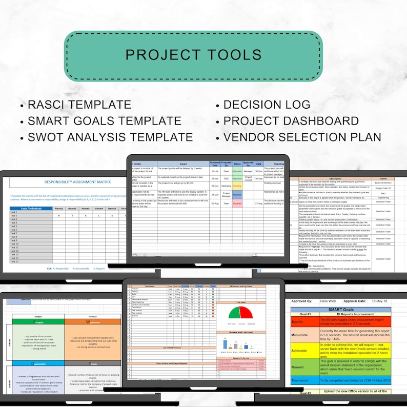 Project Planner Template Excel Sheet Work Planning Guide Team Timeline ...