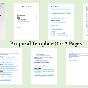 Business Proposal Templates for Sales Quotes With Editable Sales ...