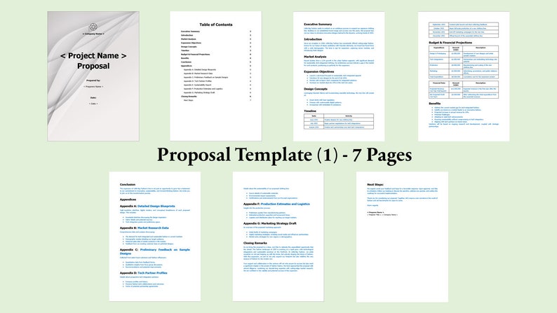 Business Proposal Templates for Sales Quotes With Editable Sales ...