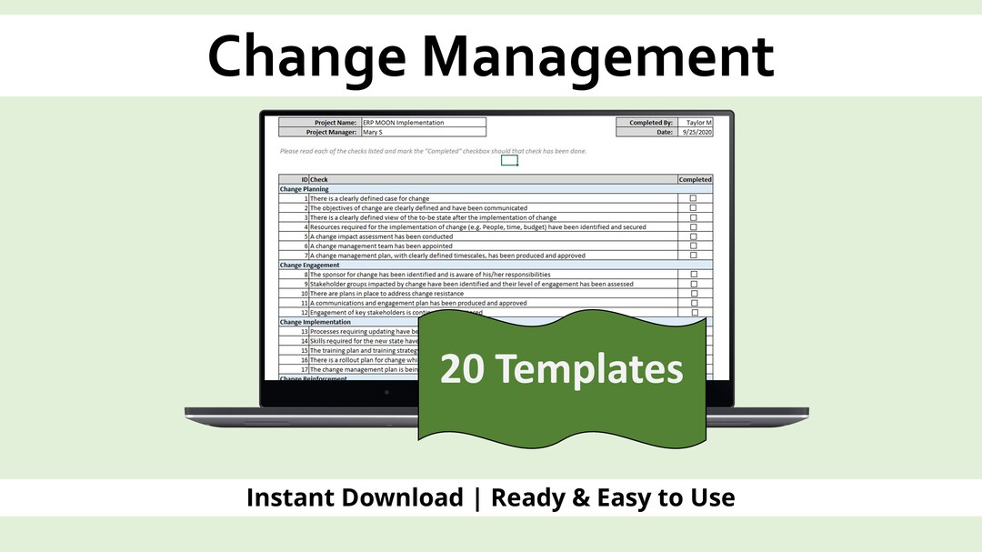 Change Management Templates Project Change Request Form Change Plan ...