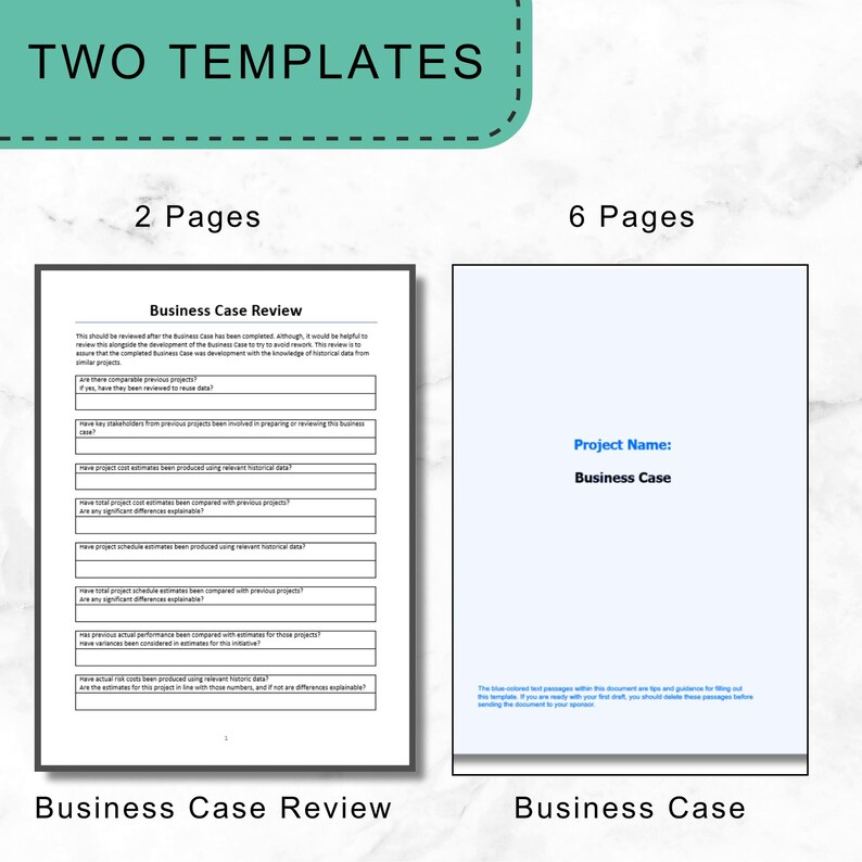 Business Case Templates, Business Case Review Report, Project ...