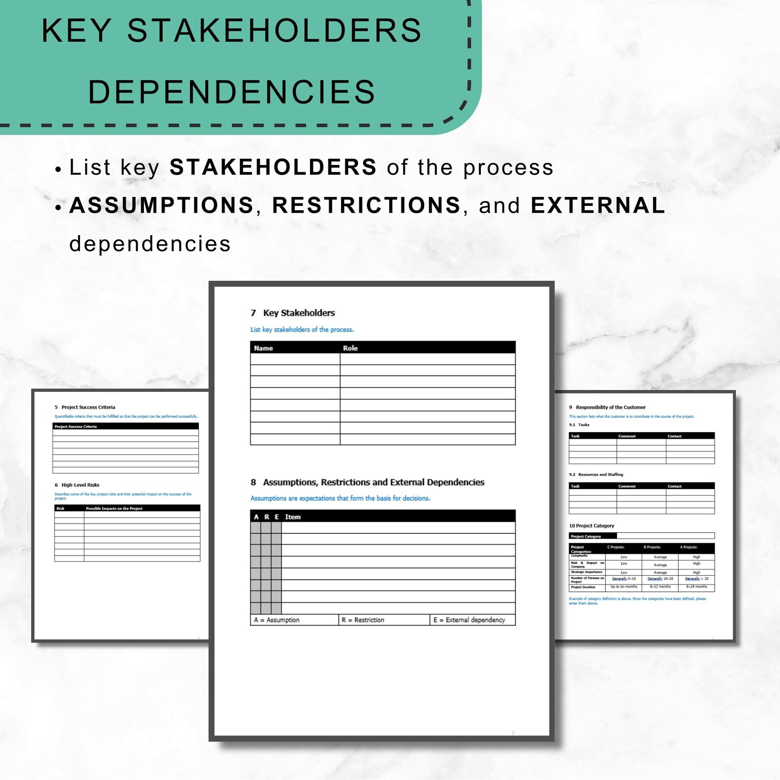 Project Charter Template Word Editable Business Planning Goals Delivery ...