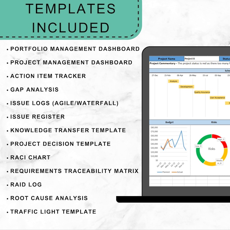 Excel Business Template Project Tracking System Project Management Kit ...